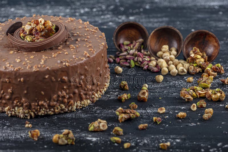 Chocolate Birthday Cake with Croquant. Age Cakes Chocolate Caramel ...