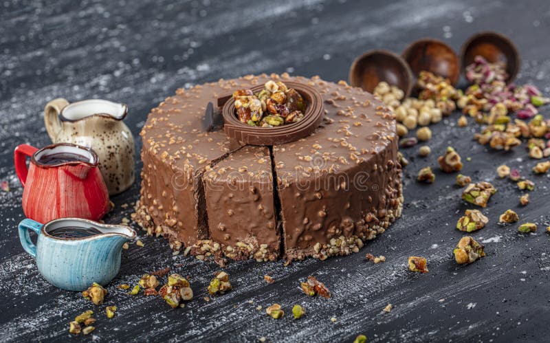 Chocolate Birthday Cake with Croquant. Age Cakes Chocolate Caramel ...