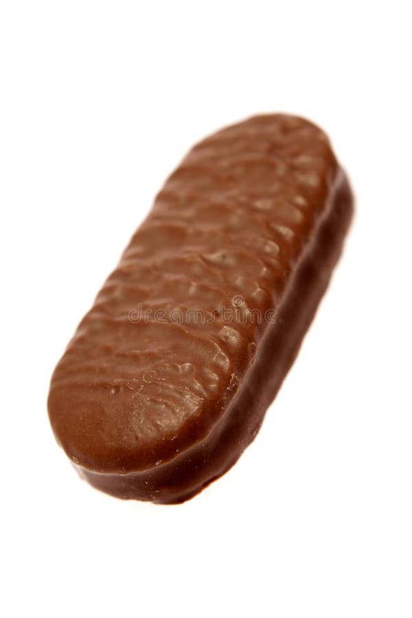 Chocolate Biscuit and a Glass of Milk Stock Image - Image of blue ...