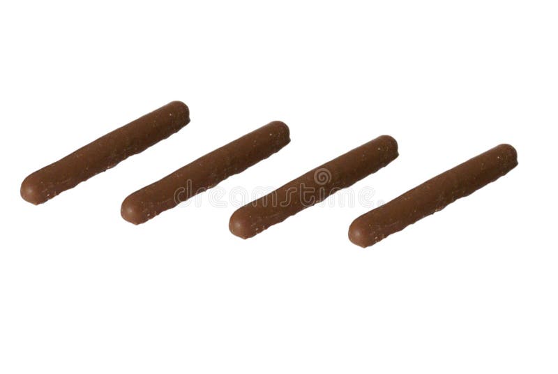 Chocolate Biscuit Fingers. Biscuits. Chocolate Cookies Stock Image ...