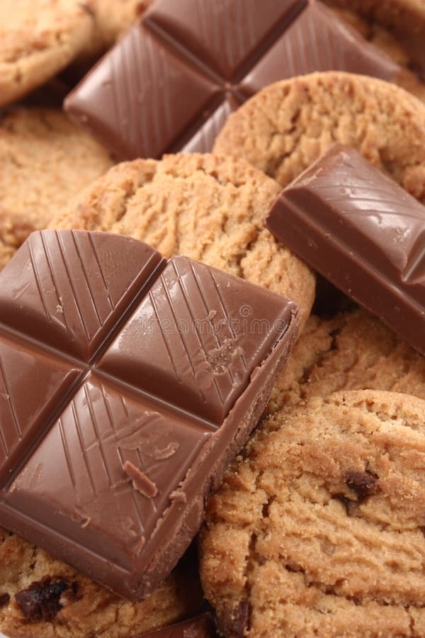 Chocolate biscuits stock image. Image of eating, cookies - 10954197