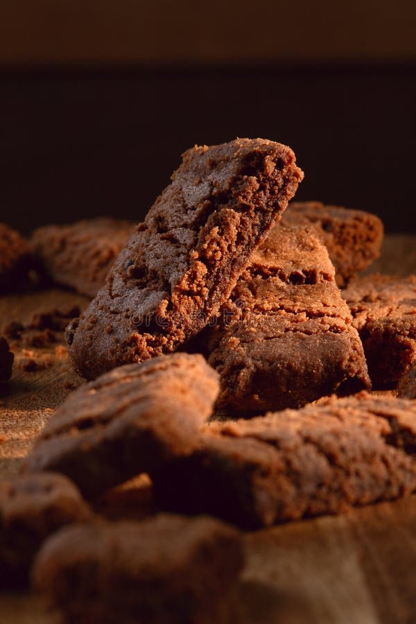 Chocolate biscuits stock photo. Image of choc, bakery, baked - 932838