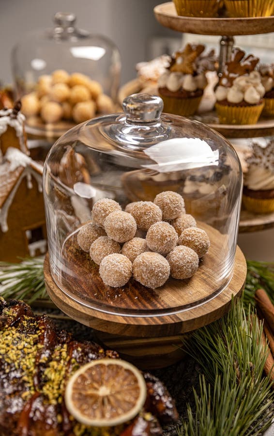 Chocolate and Biscuits Balls Stock Photo - Image of homemade, cookies ...
