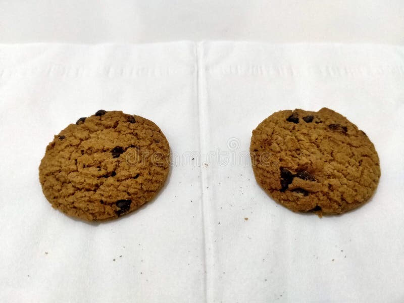 Chocolate Biscuits with Sweet Choco Chips Stock Image - Image of sweet ...