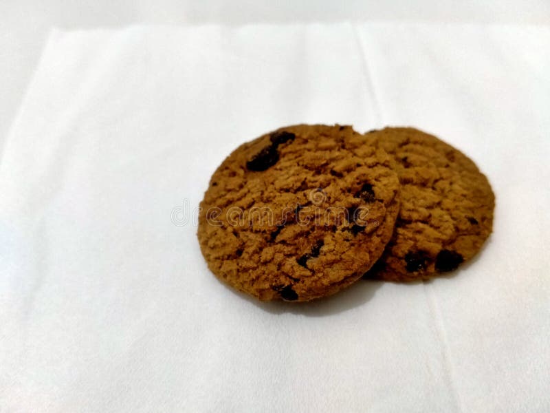 Chocolate Biscuits with Sweet Choco Chips Stock Photo - Image of chips ...