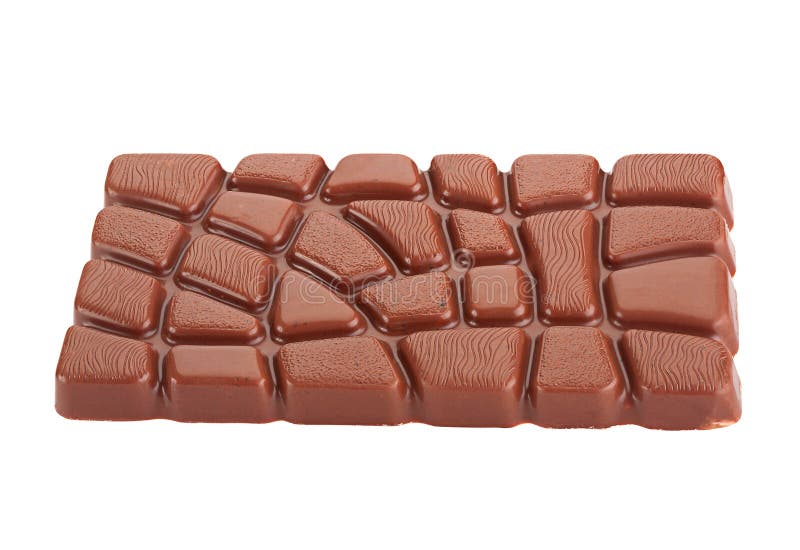 Chocolate block on white stock image. Image of snack - 69035653