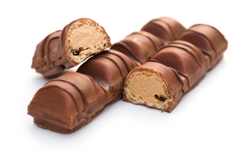 Chocolate Blocks with Vanilla Flavor Ice Cream Inside Starts Melting on ...