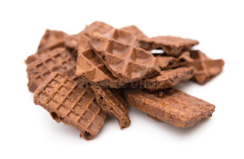 Chocolate Blocks with Vanilla Flavor Ice Cream Inside Starts Melting on ...