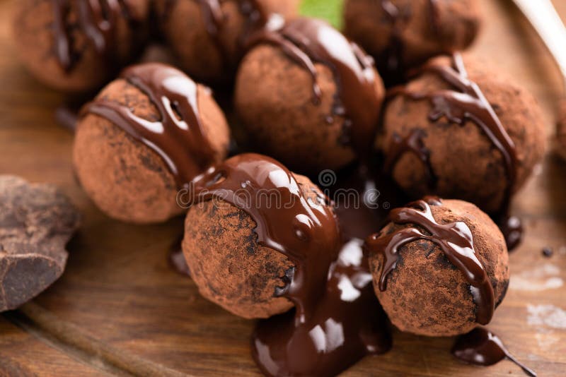 Chocolate Bobon Candy Truffles Stock Photo - Image of indulgence, gift ...