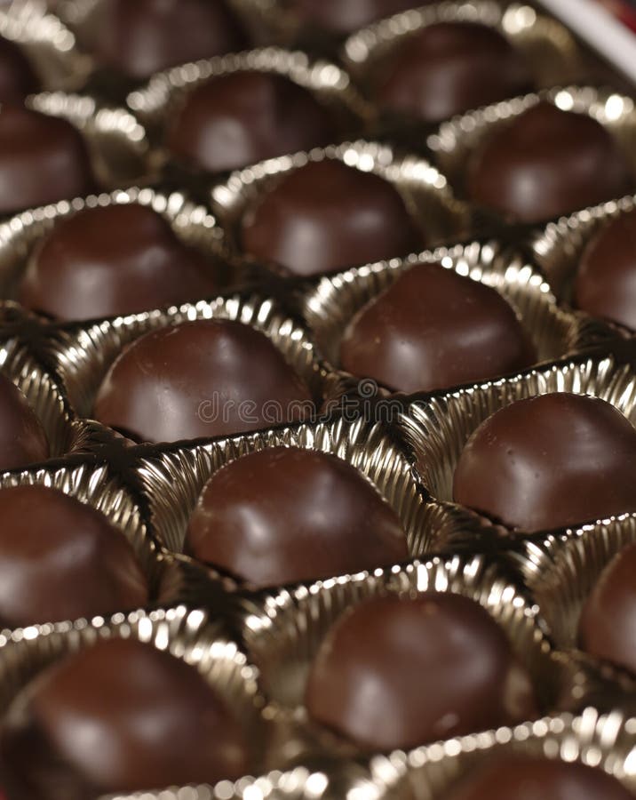 Chocolate Bon-bon in the Box Stock Photo - Image of candy, food: 12477450