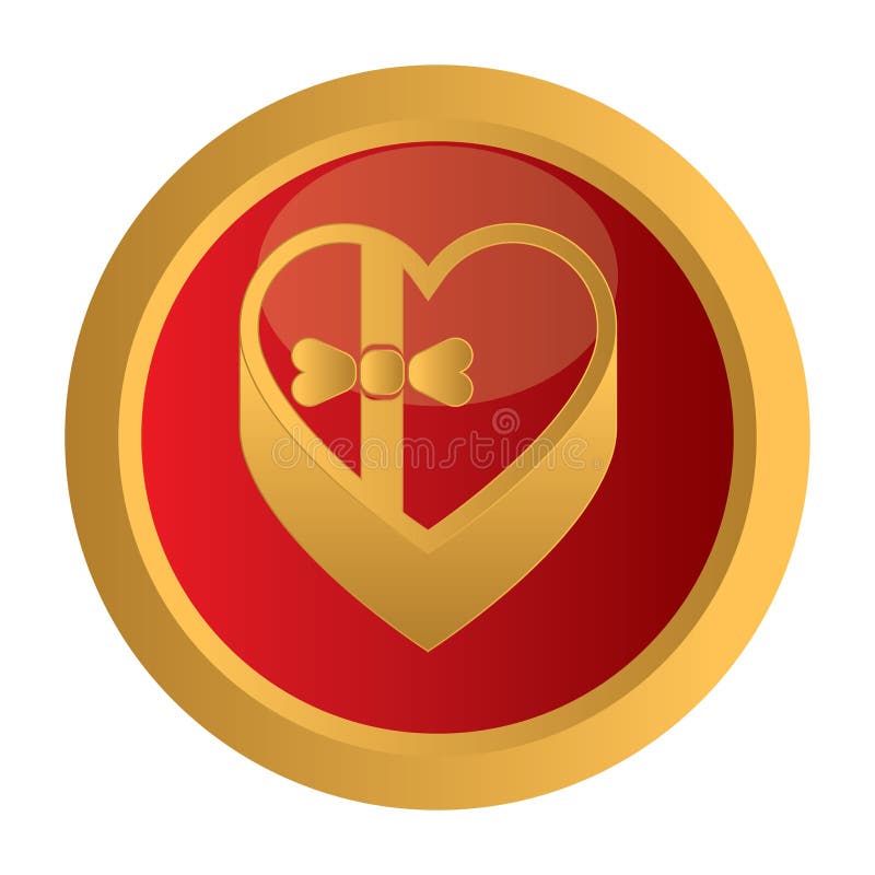 Chocolate Box Button. Vector Illustration Decorative Design Stock ...