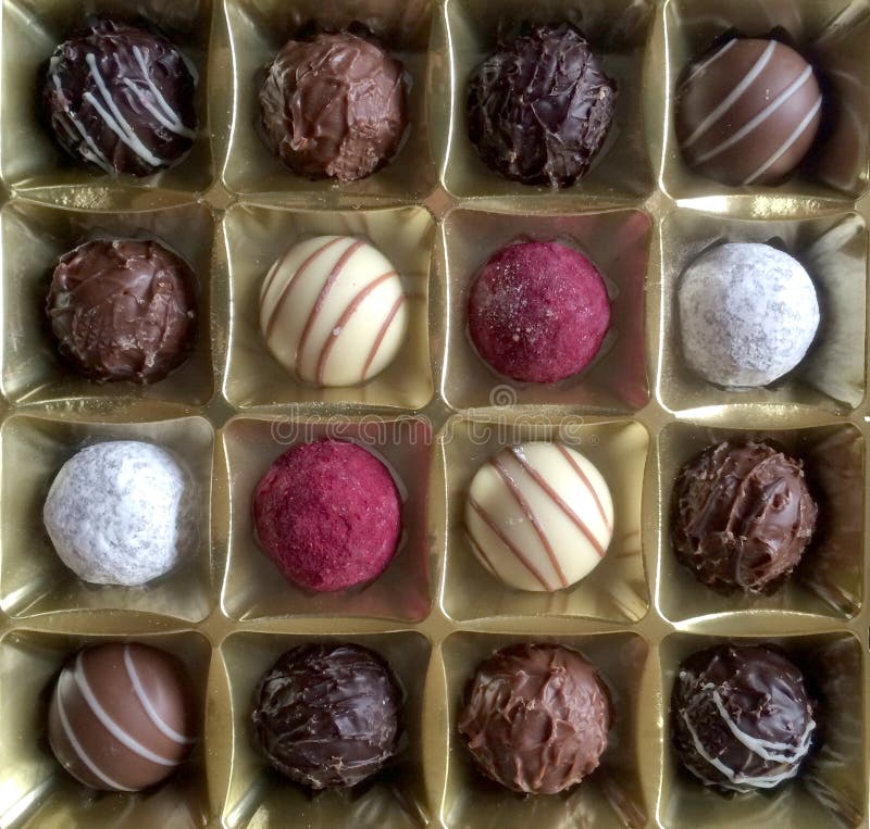 Chocolate Box stock photo. Image of colours, desert, chocolates - 69286574