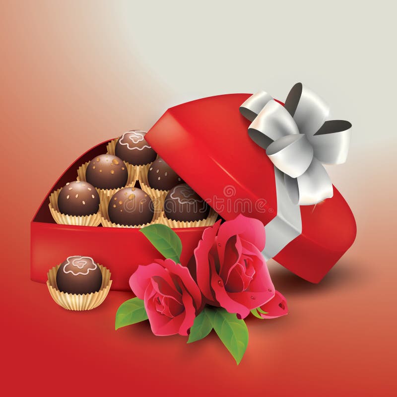 Chocolate Box. Vector Illustration Decorative Design Stock Vector ...