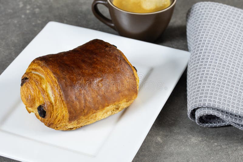 Chocolate Bread and Cup of Coffee Stock Photo - Image of chocolat ...