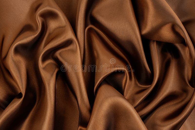 Chocolate, Brown Color Silk Texture As Background Stock Image - Image ...