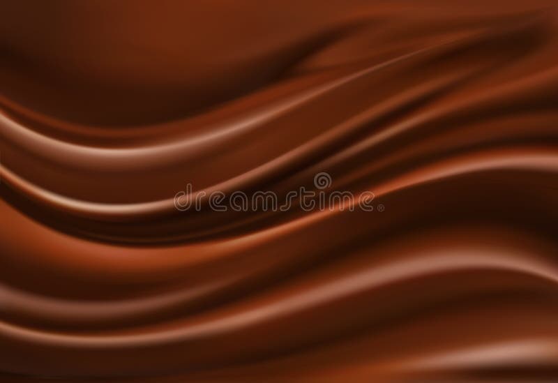 Chocolate Brown Wave Background with Choco Flow Stock Vector ...