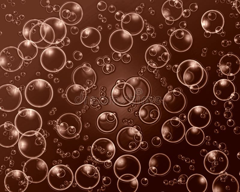 Chocolate Bubble Background Stock Illustration - Illustration of layers ...