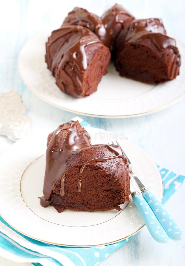 Chocolate bund cake stock image. Image of bundt, homemade - 40753917