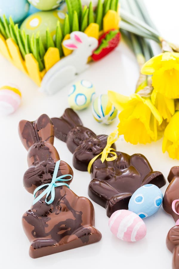 Chocolate bunnies stock image. Image of baked, decor - 38799493