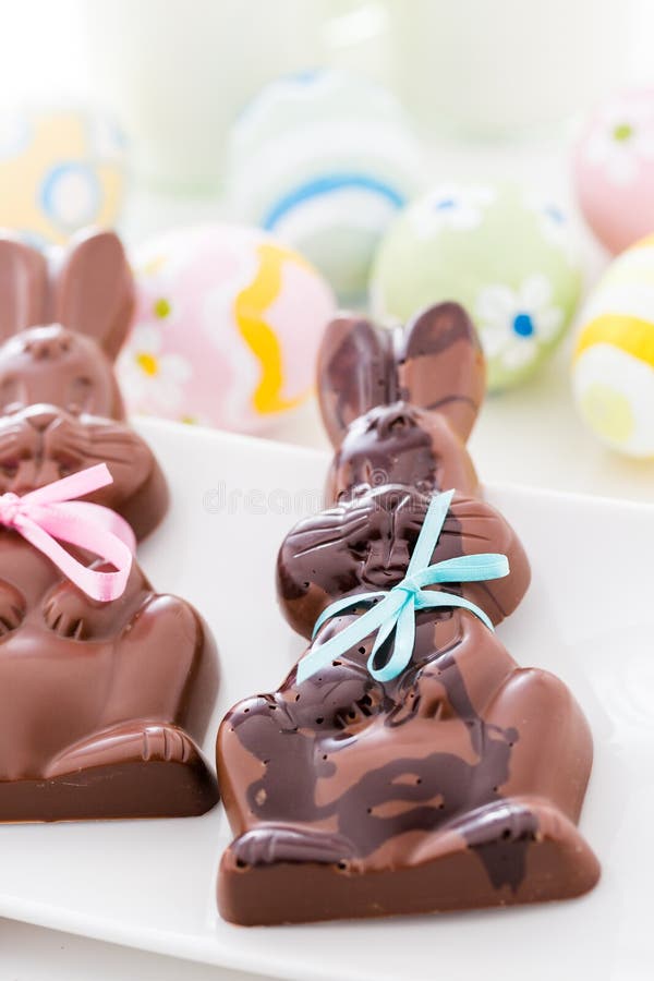 Chocolate bunnies stock photo. Image of form, sugary - 38799594