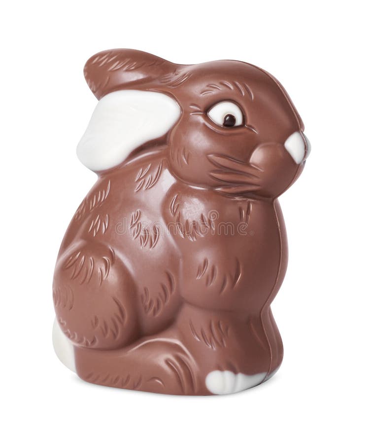 Chocolate Bunny Isolated on White. Easter Celebration Stock Image ...