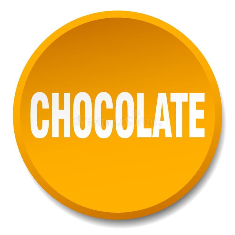 Chocolate button stock vector. Illustration of graphic - 122790225