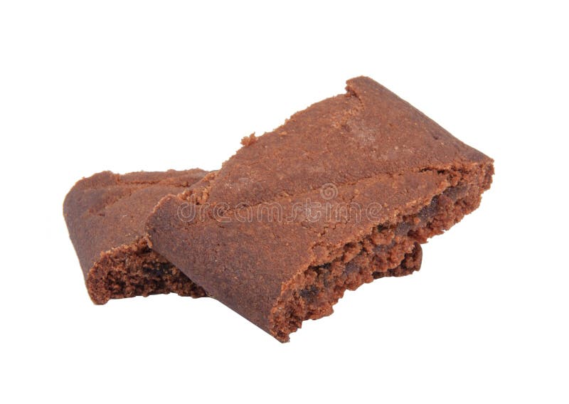 Chocolate Cacao Cookies Isolated on the White Stock Photo - Image of ...