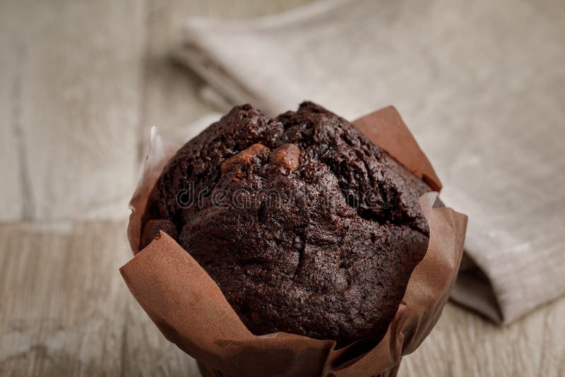 Chocolate Cake in Baking Paper Stock Image - Image of bakery, snack ...