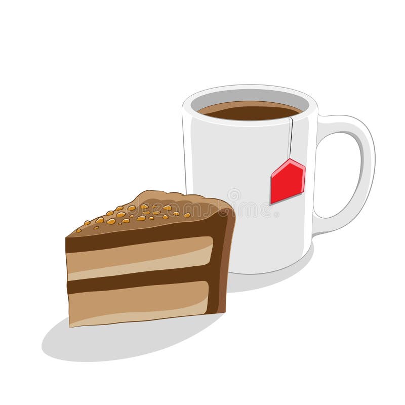 Mug Tea Slice Cake Stock Illustrations – 215 Mug Tea Slice Cake Stock ...