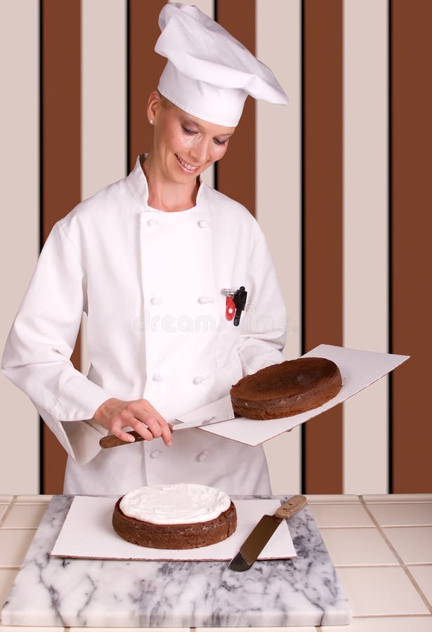 Chocolate Cake Factory stock image. Image of friendly - 3594975