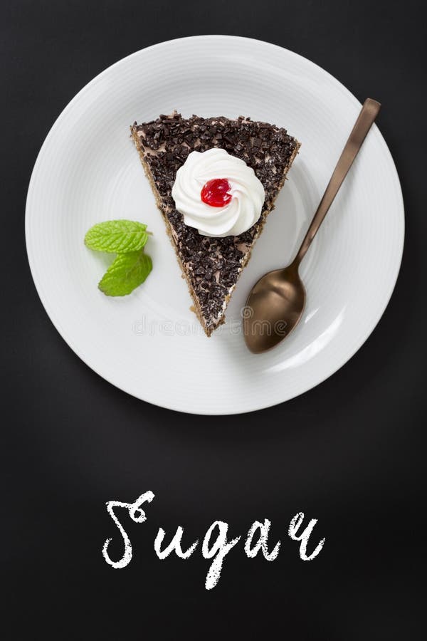 Chocolate Cake Hand Lettering Text Written Chalkboard Stock Photos ...