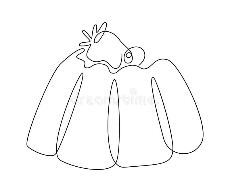 Chocolate Cake Line Art Dessert Stock Vector - Illustration of sweet ...