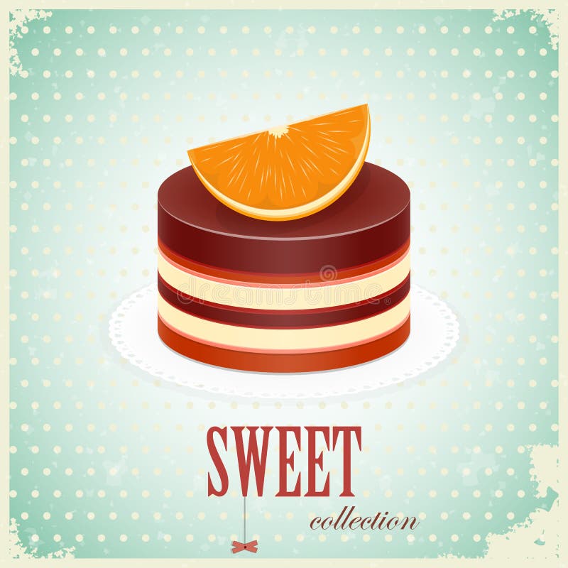 Beautiful Chef Lifts Sweet Cake Logo Stock Vector - Illustration of ...