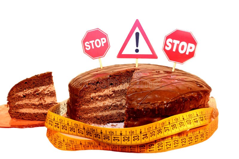 Chocolate Cake with Prohibitory Traffic Signs Stock Image - Image of ...