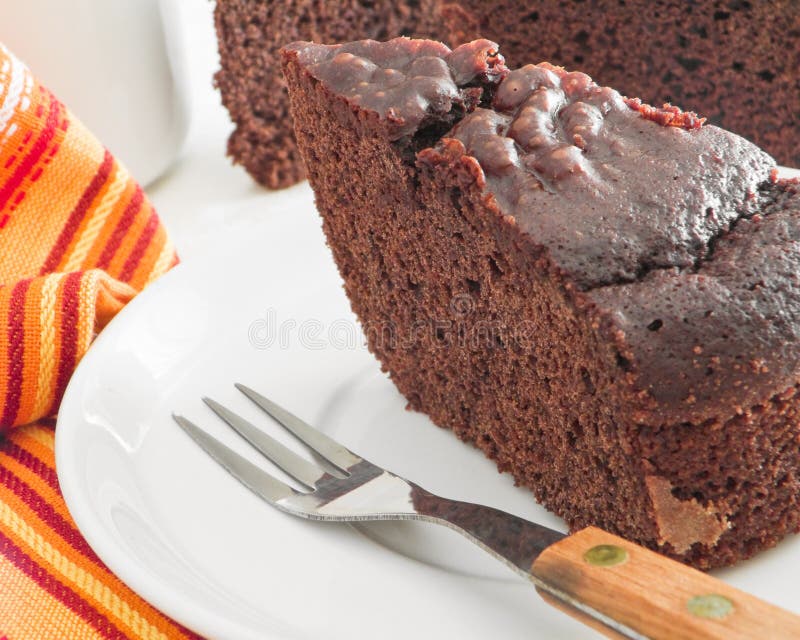 Chocolate Cake Slices at Breakfast. Stock Photo - Image of dessert ...