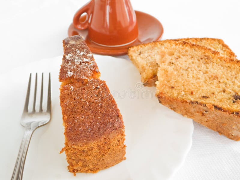 Chocolate Cake Slices at Breakfast. Stock Image - Image of icing ...