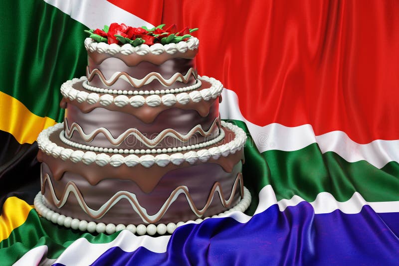 South African Flag Cake Stock Illustrations – 4 South African Flag Cake ...