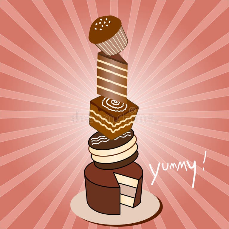 Happy Birthday Cake Stack Stock Illustrations – 614 Happy Birthday Cake ...