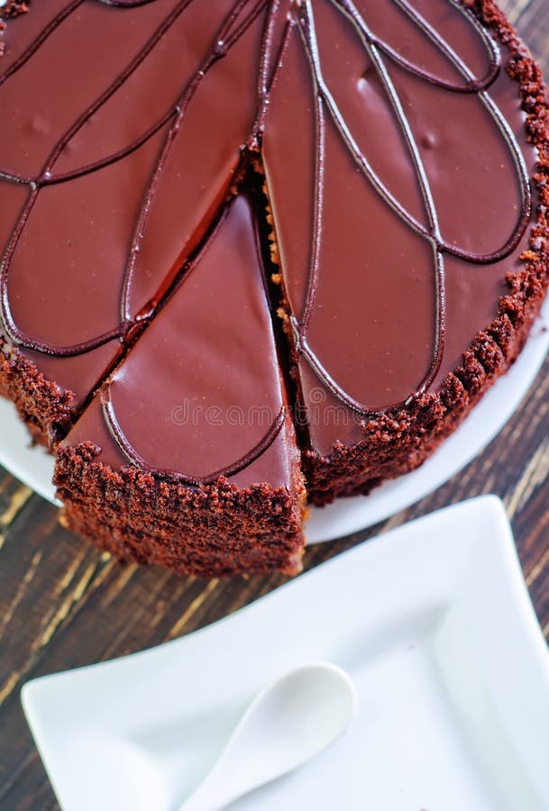 Chocolate cake stock image. Image of brownie, celebrate - 36271575