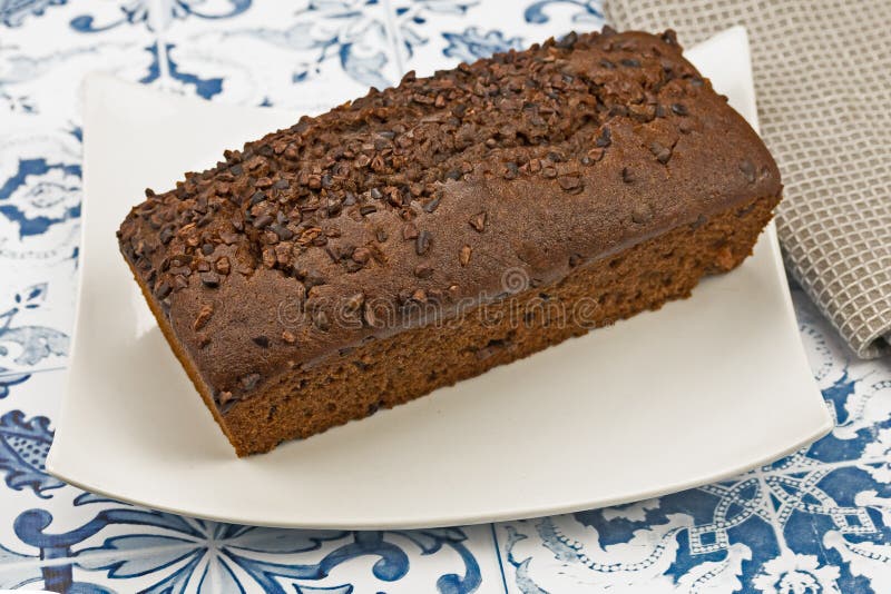 Chocolate cake on a table stock photo. Image of pastry - 220605720