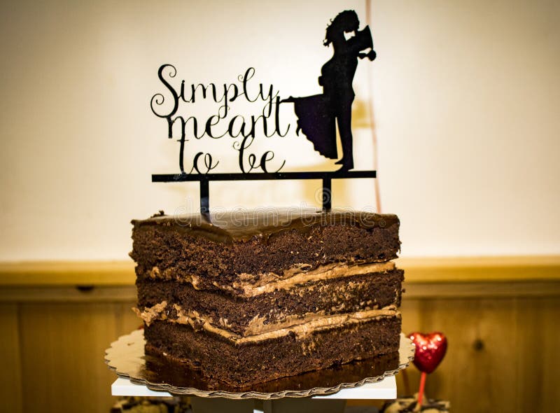 Chocolate cake topper stock image. Image of cake, chocolate - 93422913