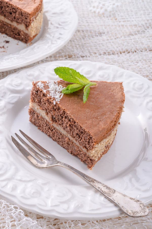 Chocolate Cakes with Nut Filling Stock Image - Image of brown ...