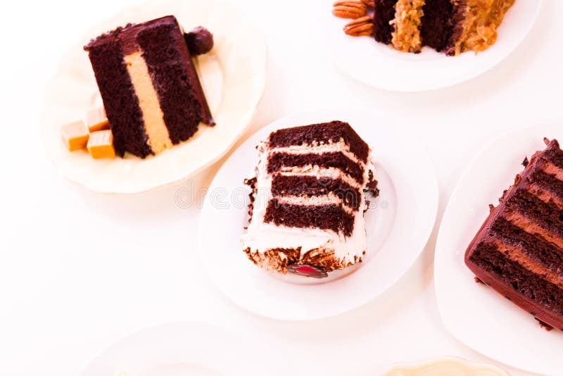 Chocolate cakes stock image. Image of slice, gourmet - 287952057