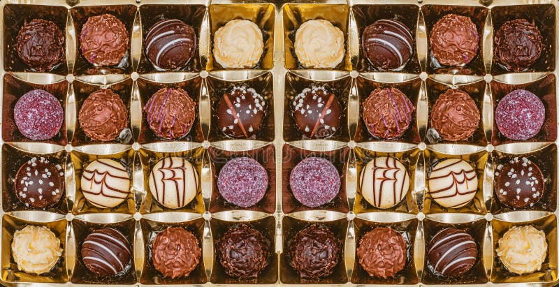Chocolate Candies in the Box, Stock Photo - Image of gift, delicious ...