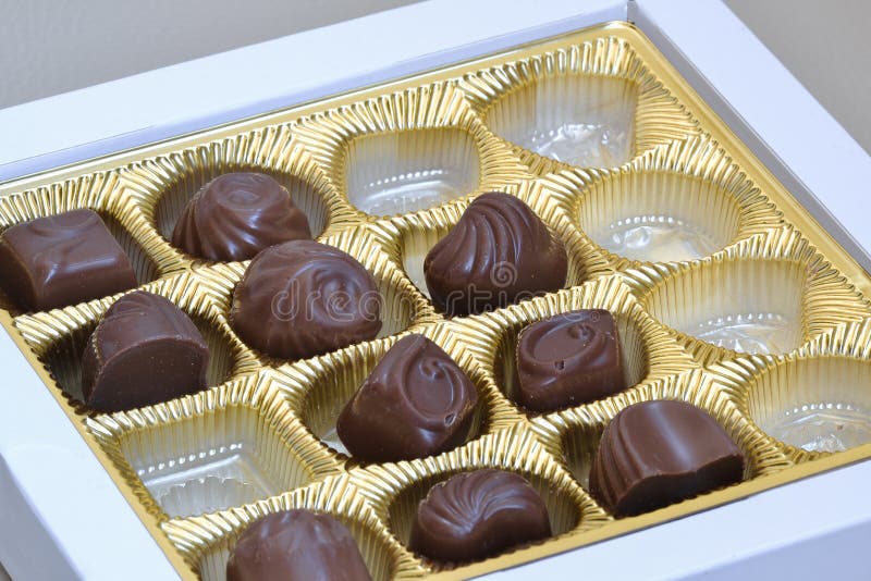 Chocolate Candies Incomplete Box Stock Photos - Free & Royalty-Free ...
