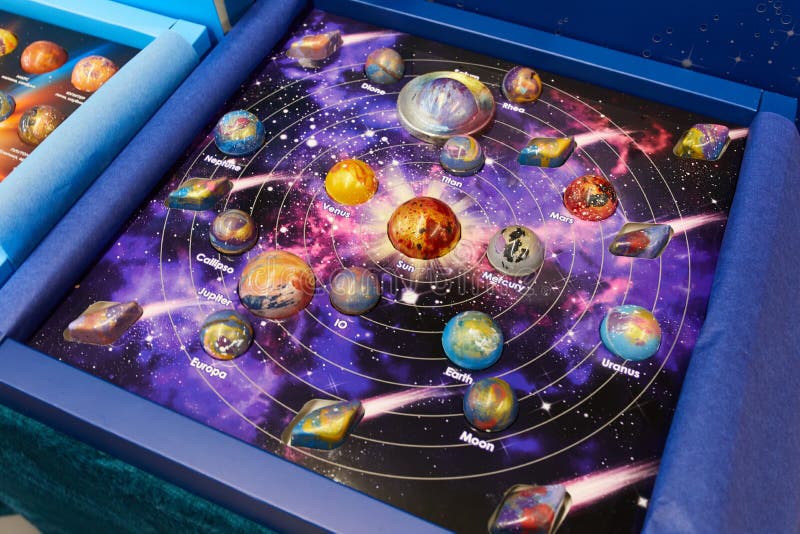 Chocolate Candies Planets in the Solar System Editorial Stock Image ...