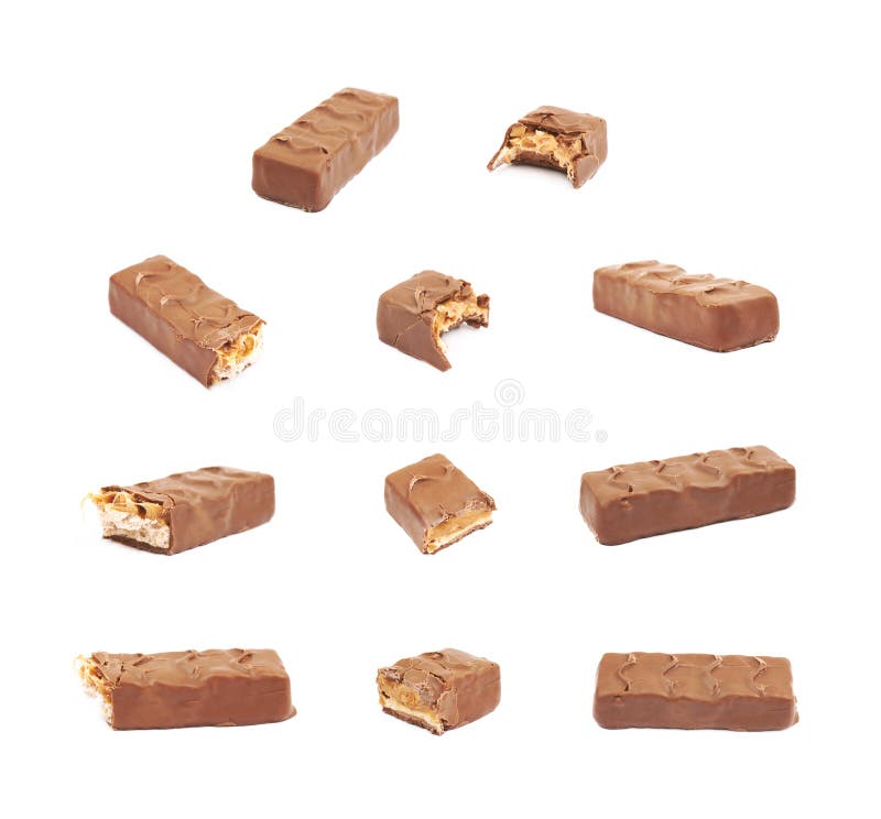 Chocolate Candy Bar Isolated Stock Image - Image of junk, sticky: 121441657