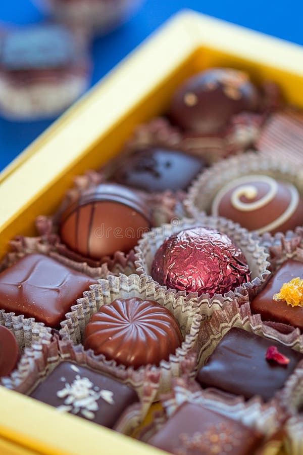 Chocolate Candy Box stock image. Image of delicious, confectionery ...