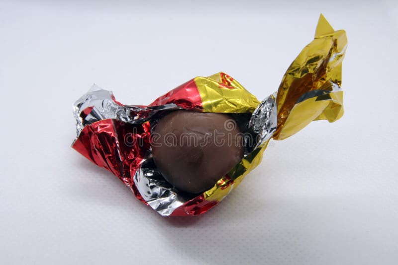 Chocolate Candy. Chocolate Desert. Small Ball of Chocolate Stock Image ...