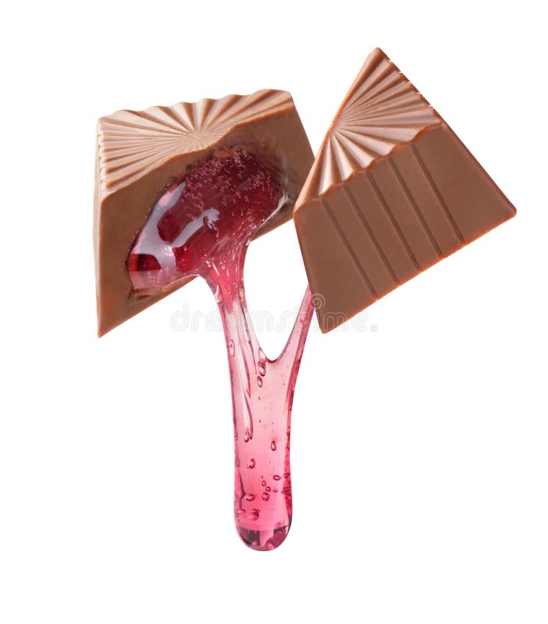 Candy with a Filling that Flows Stock Image - Image of candy, liquid ...